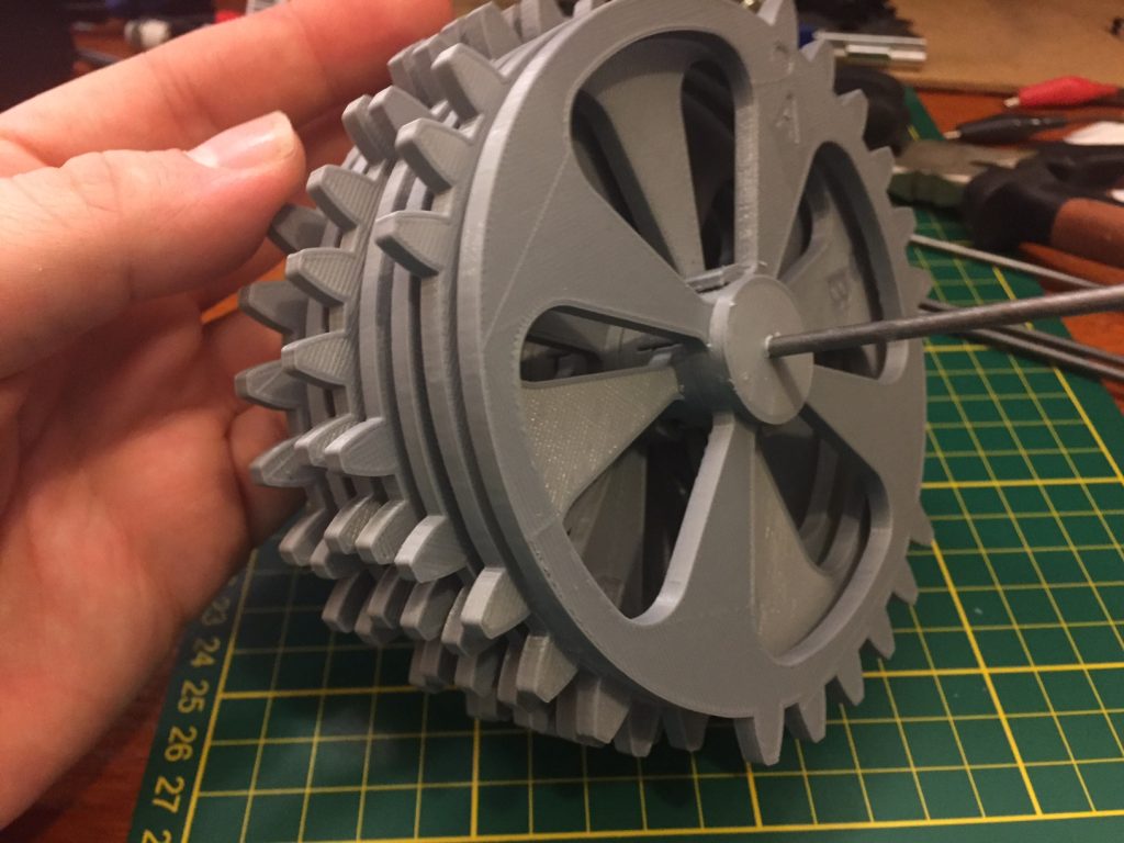 Geared 7-Segment Display, Part 3 - Drive Gear Interlocks